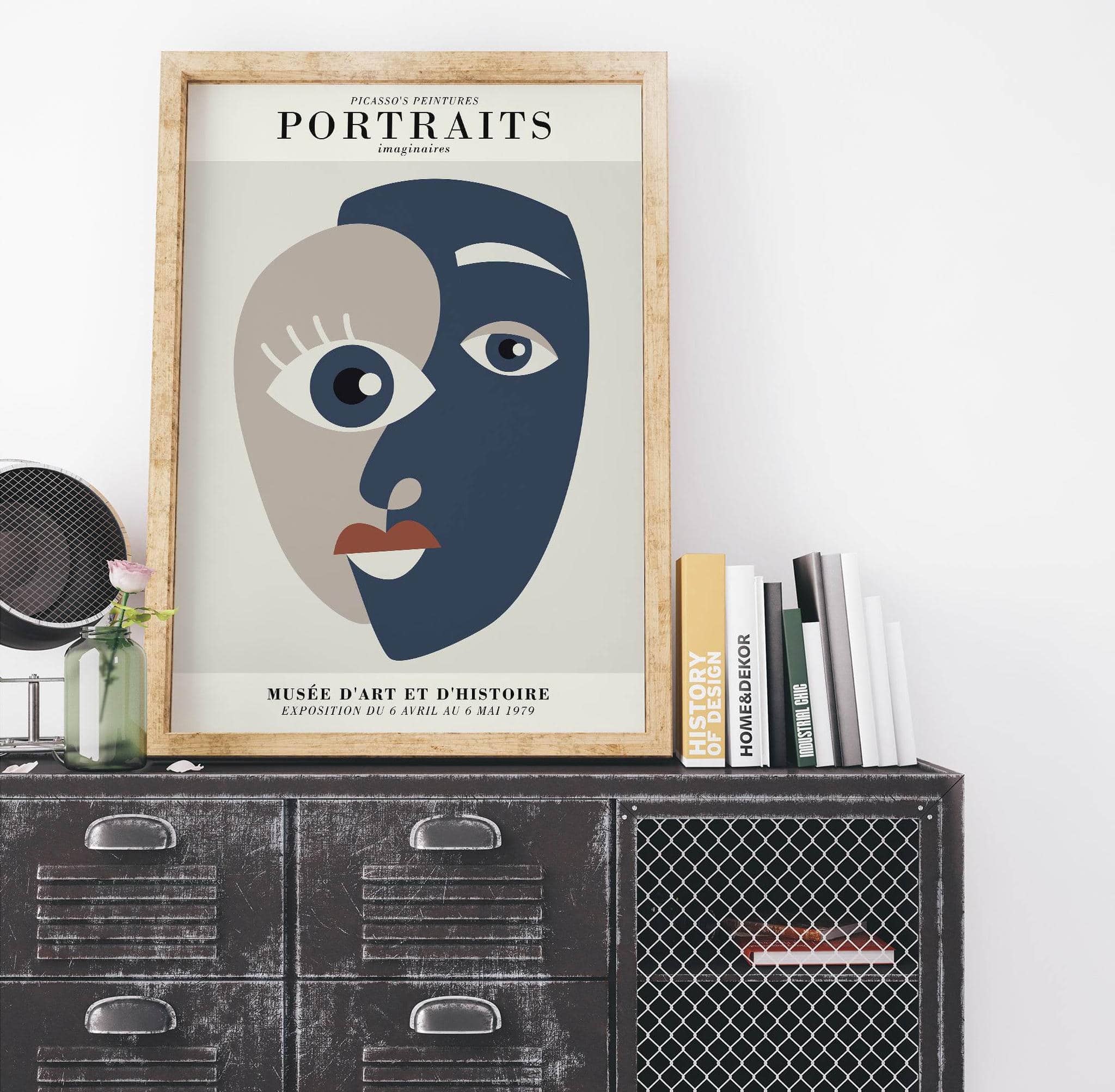 Picasso Cubism Face Grey Poster – HypeSheriff