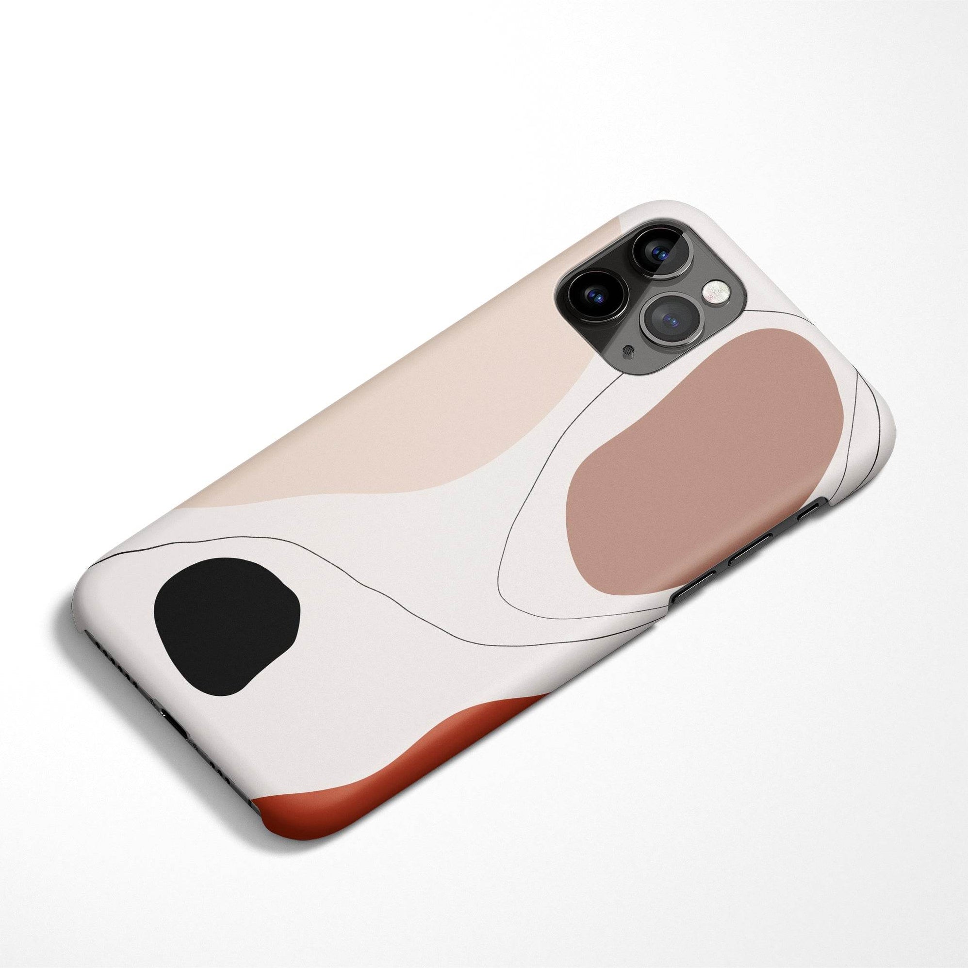 Beige Drawing iPhone Case 3 — HypeSheriff