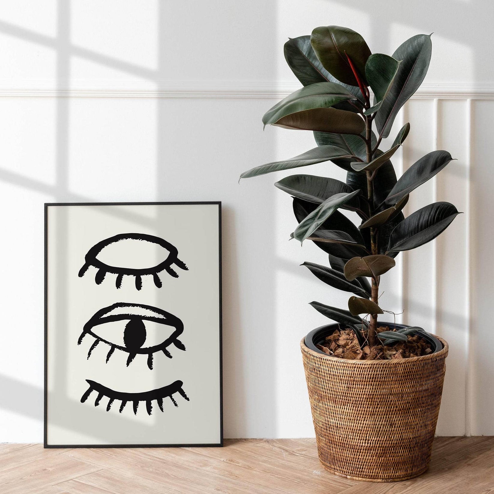 Black Ink Eyes Art Print – HypeSheriff