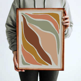 Boho Abstract Colorblocks Poster – HypeSheriff