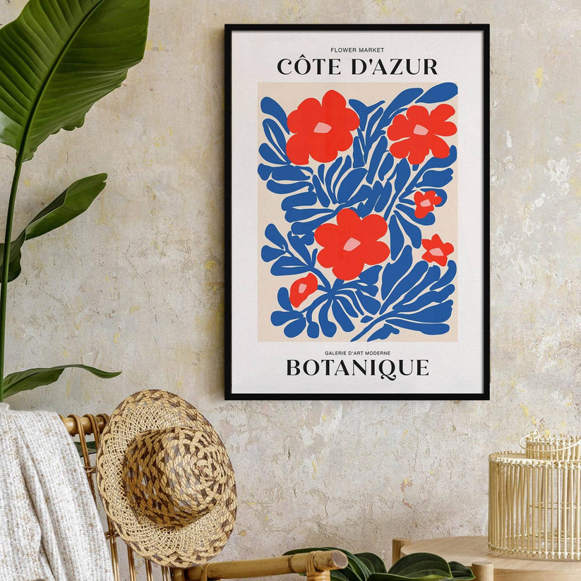Blue Botanique French Poster – HypeSheriff