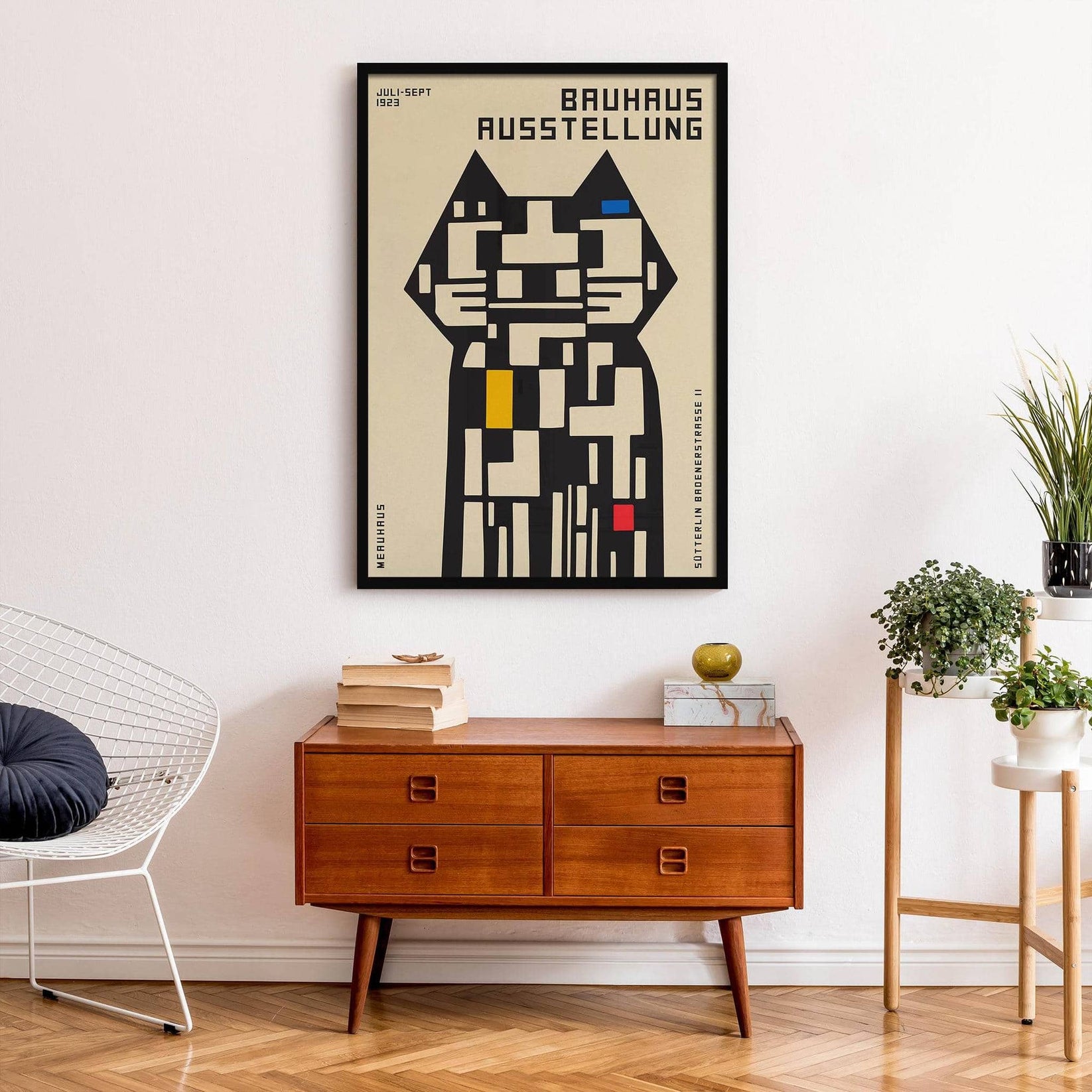 Bauhaus Geometric Cat Poster – HypeSheriff