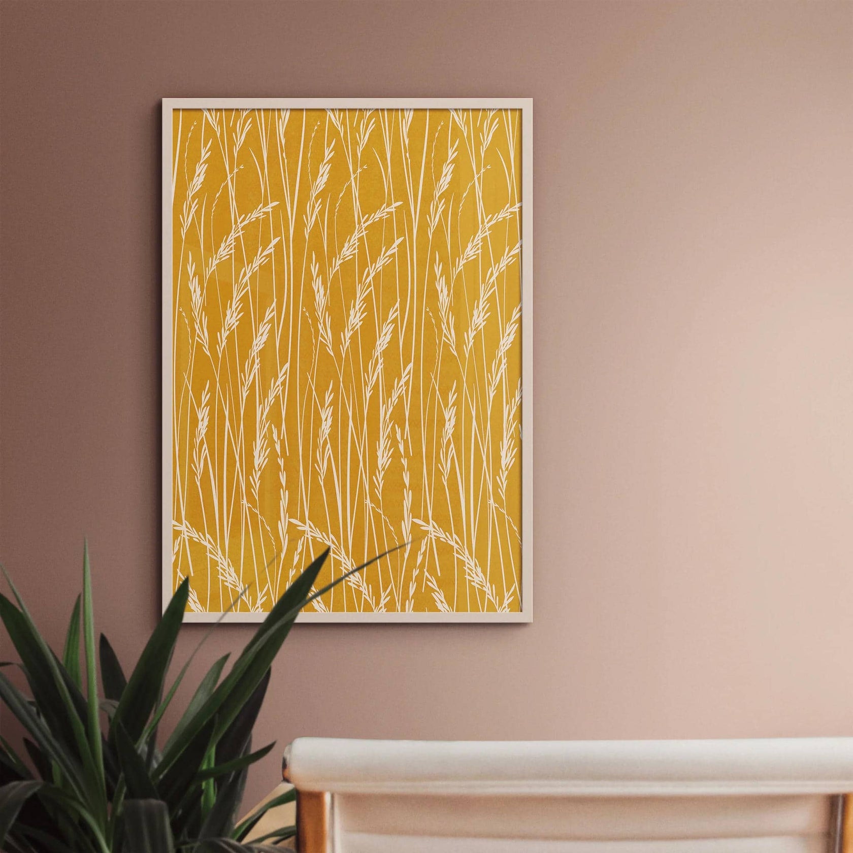 Mustard Rustic Floral Poster – HypeSheriff