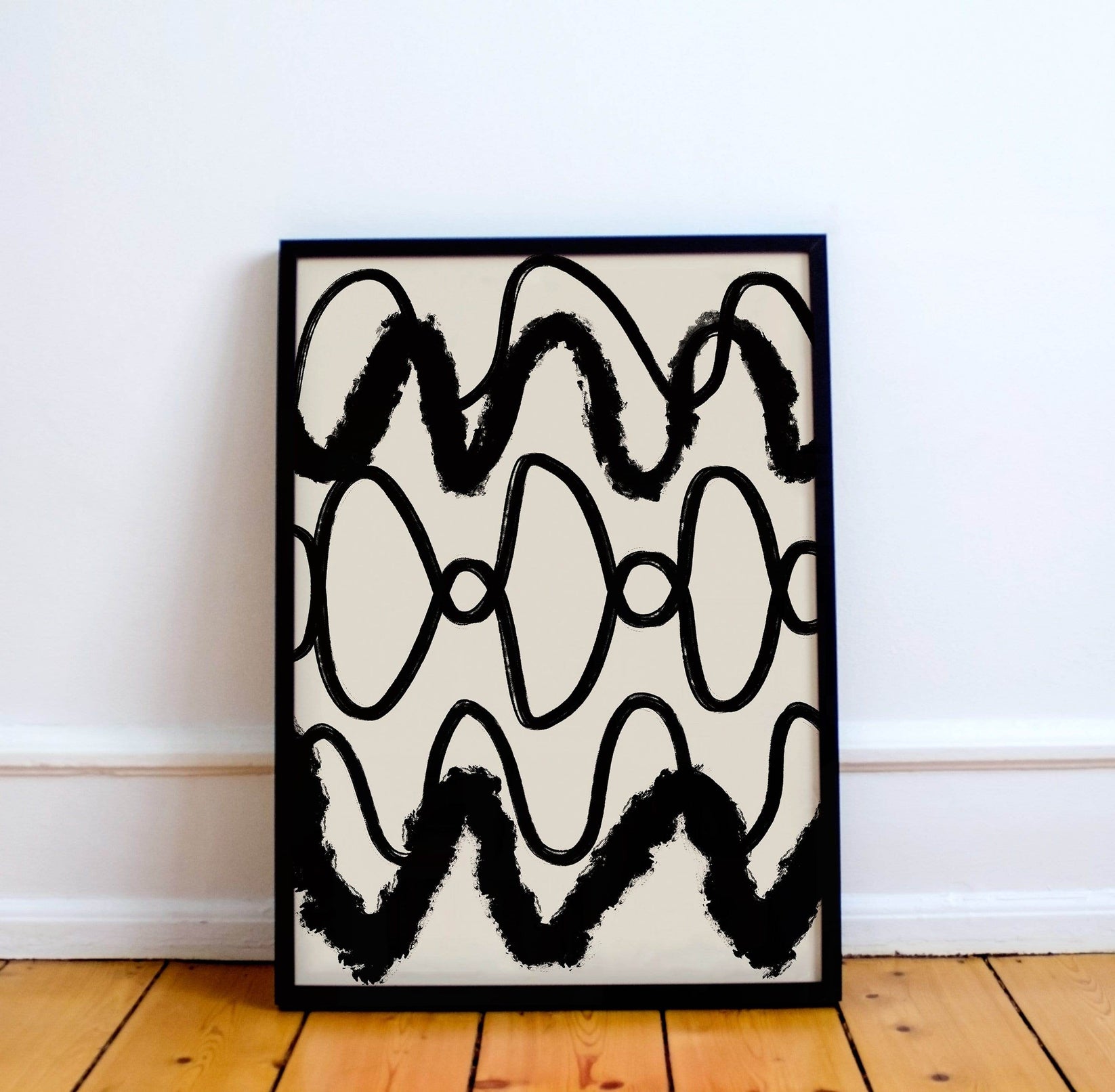 Abstract Black And White Print – HypeSheriff