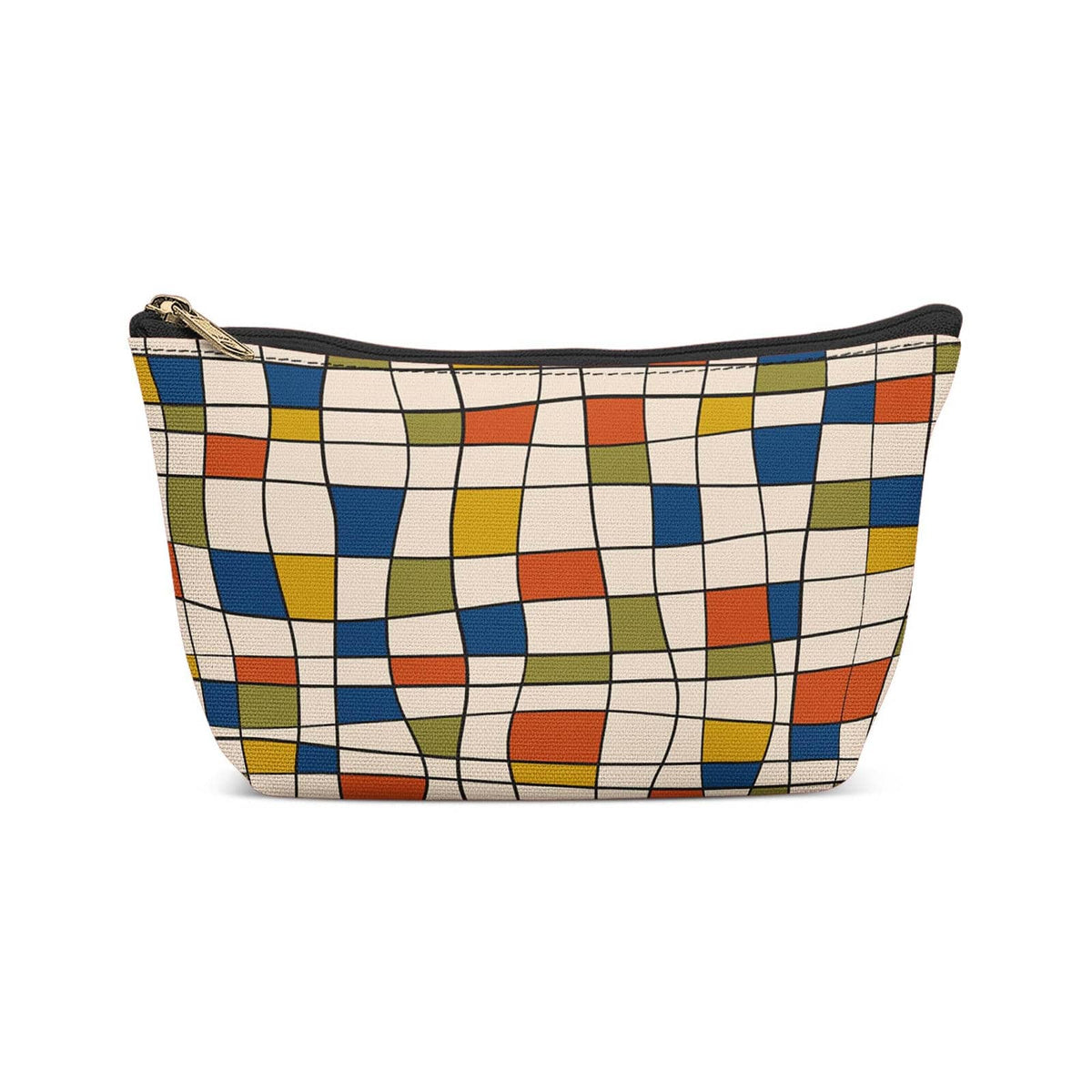 Swirl Bauhaus Pattern Makeup Bag — HypeSheriff US