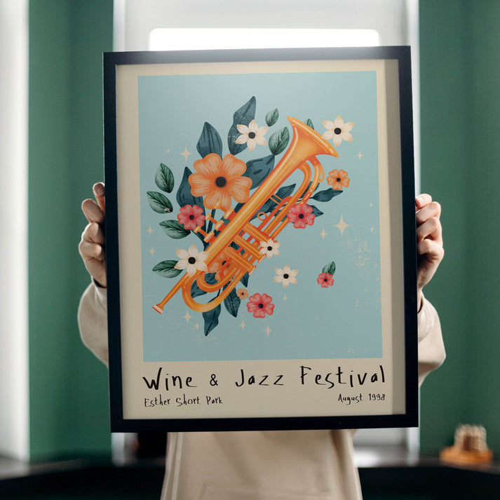 Framed Vintage Jazz Poster Reprint | Iconic Posters, Original Prints ...