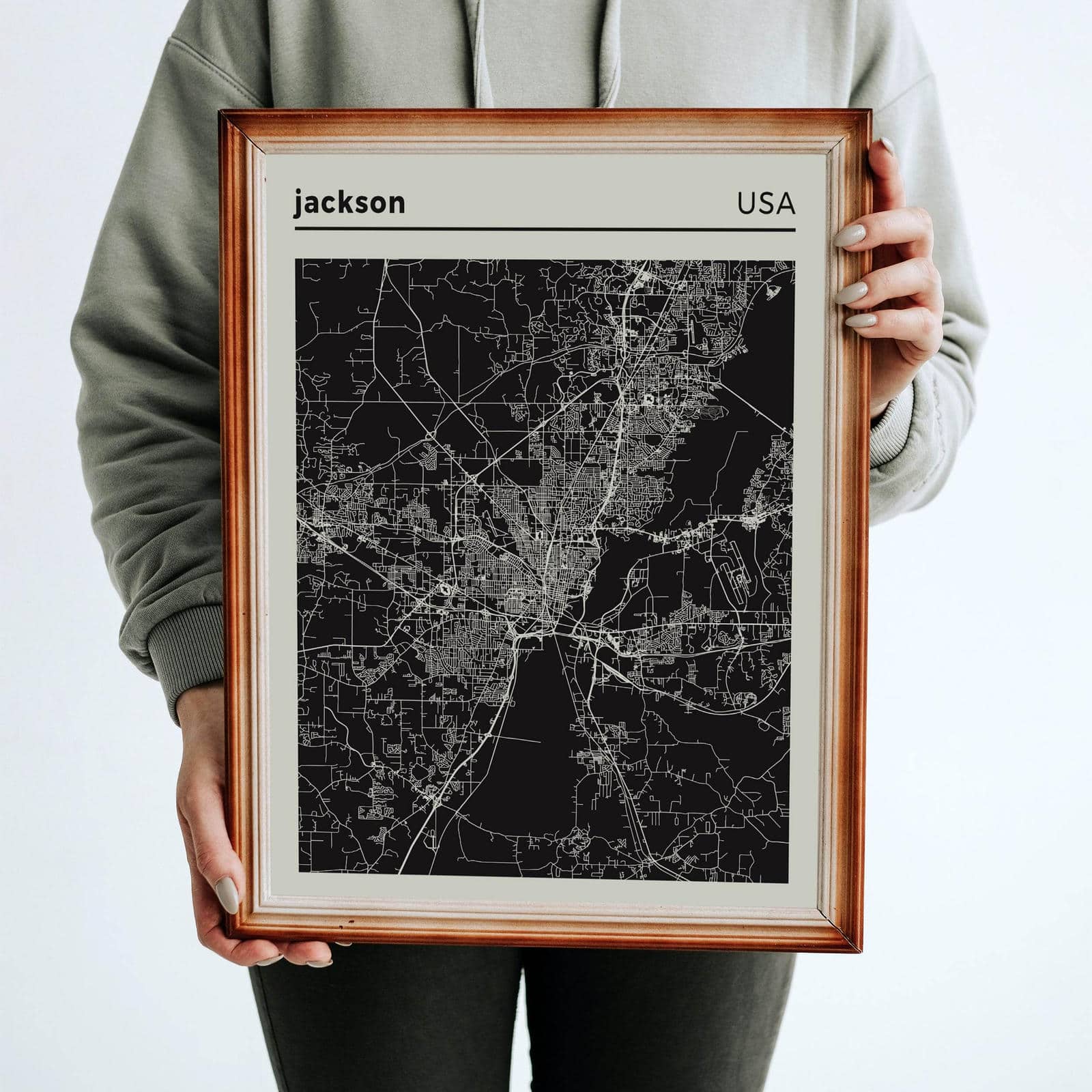 Jackson USA - City Map Poster – HypeSheriff