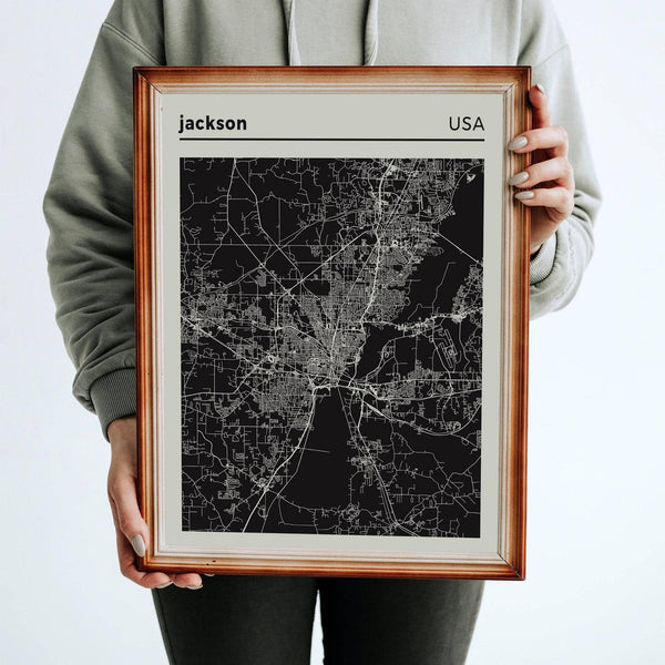 Jackson USA - City Map Poster – HypeSheriff