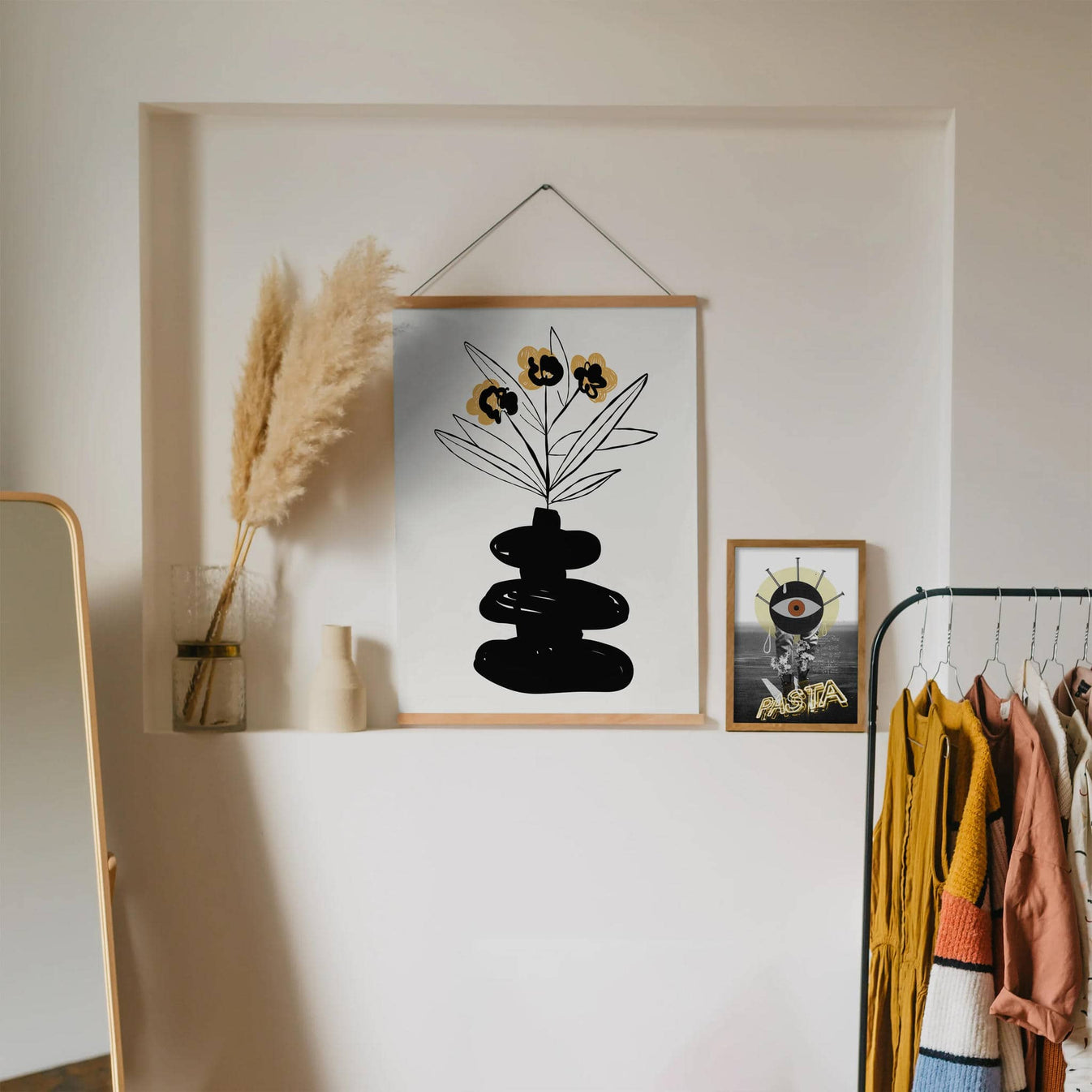 Handdrawn Danish Design Flower Bouquet Poster – HypeSheriff
