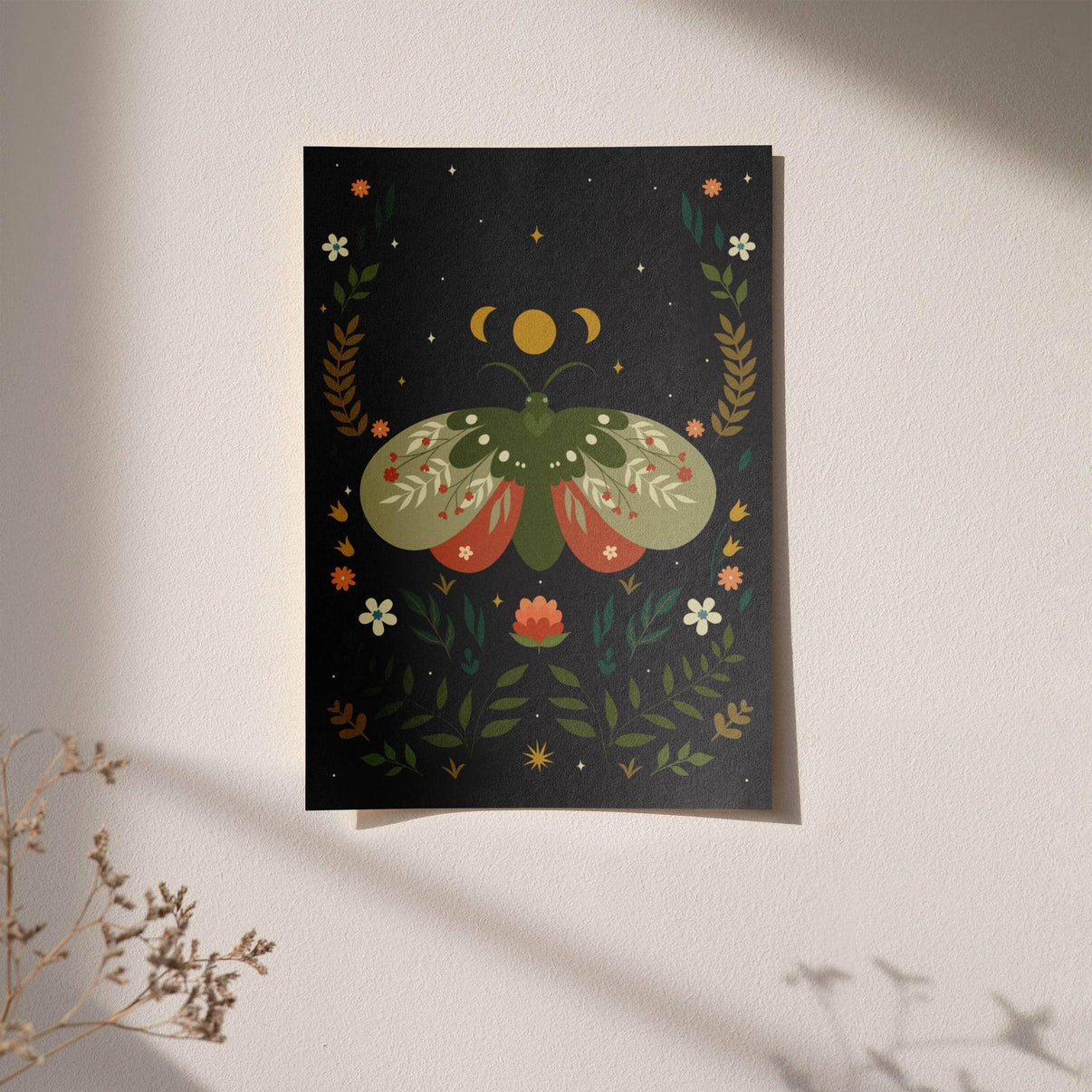 Boho Moth Art Print – HypeSheriff