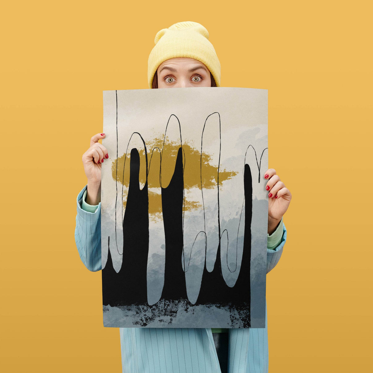 Scandinavian Abstract Ink Art Print – HypeSheriff