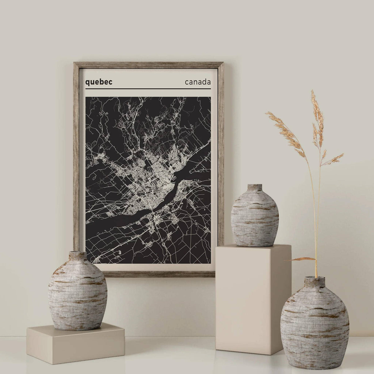 Quebec, Canada - Map Poster – HypeSheriff