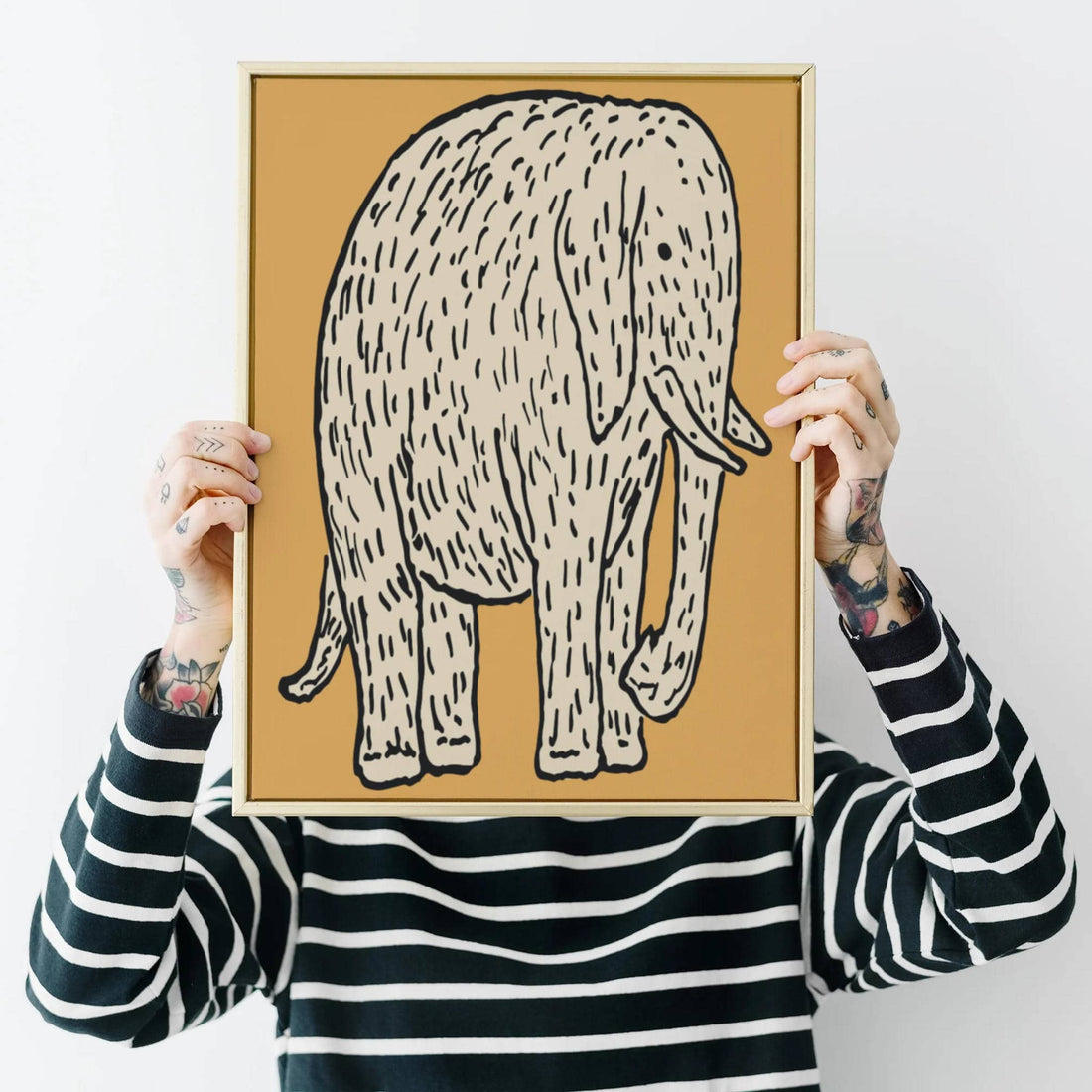 Yellow Cute Elephant Poster – HypeSheriff