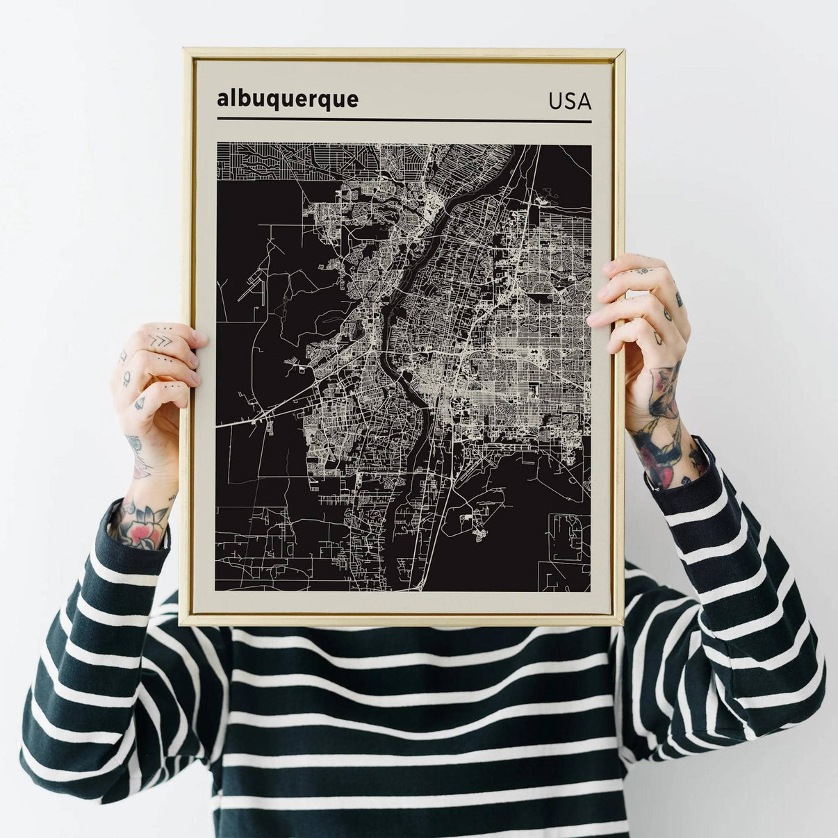 Albuquerque - USA, City Map Poster – HypeSheriff