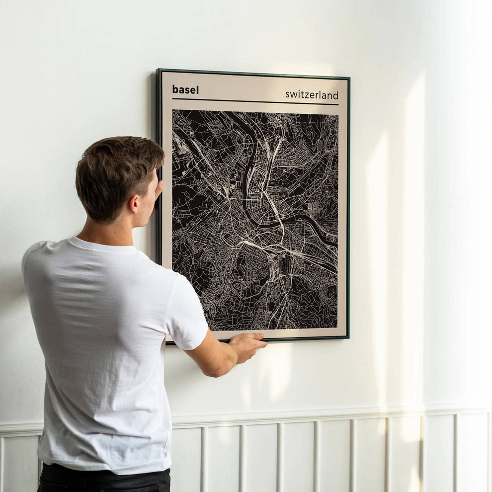 Basel - Switzerland, City Map Poster – HypeSheriff