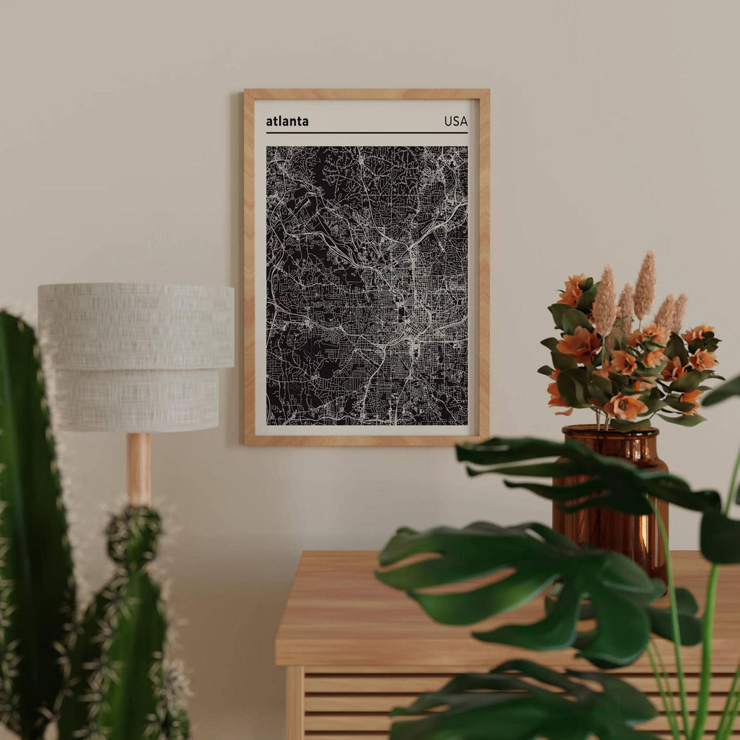 Atlanta USA - City Map Poster Print — HypeSheriff