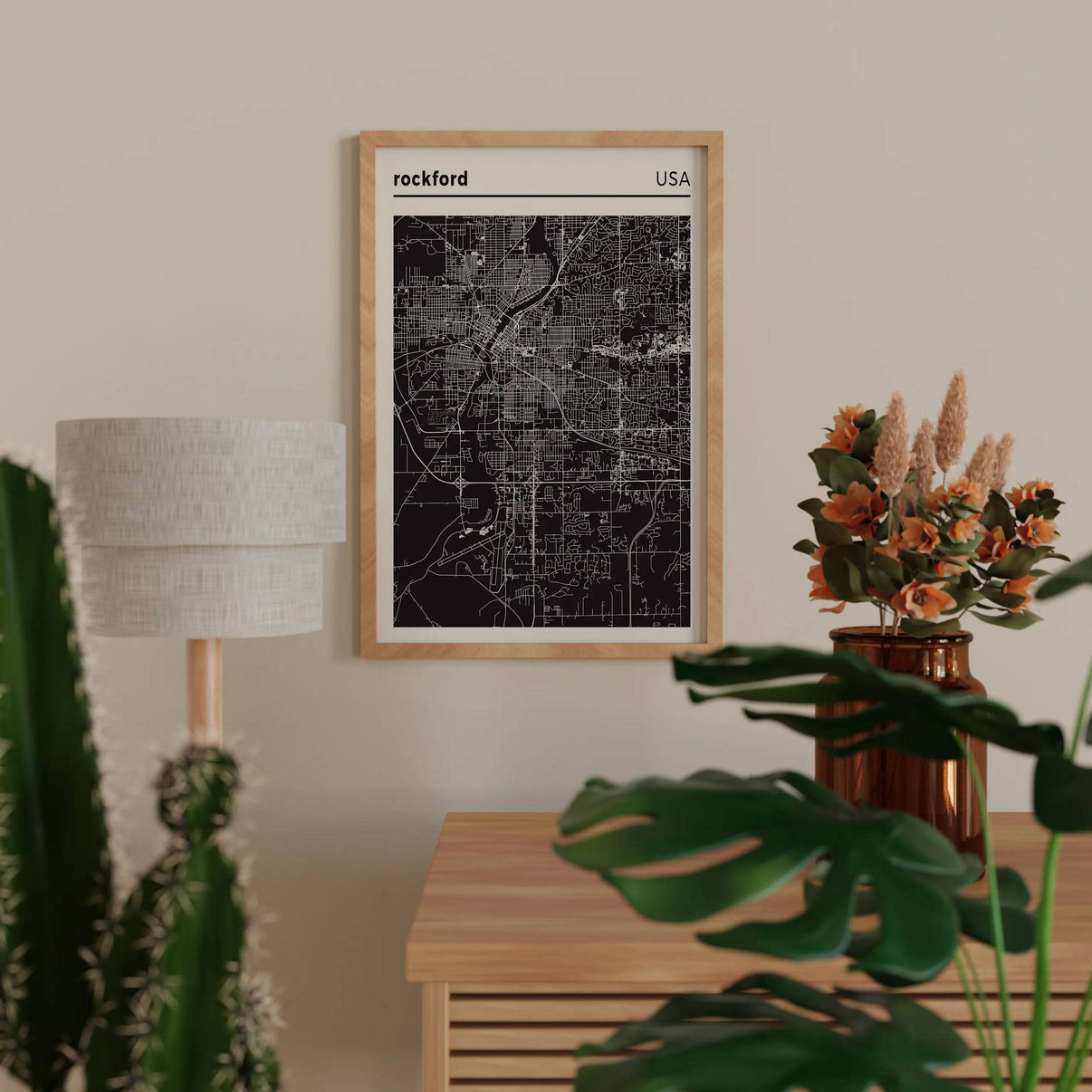 Rockford - USA, City Map Poster – HypeSheriff