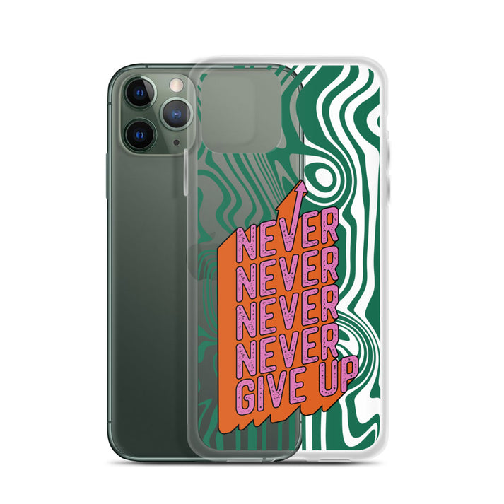 Never, Never Give Up iPhone Case – HypeSheriff