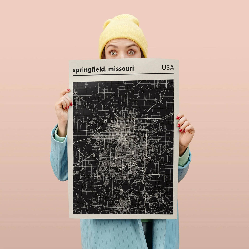Springfield, Missouri | City Map Poster Print — HypeSheriff