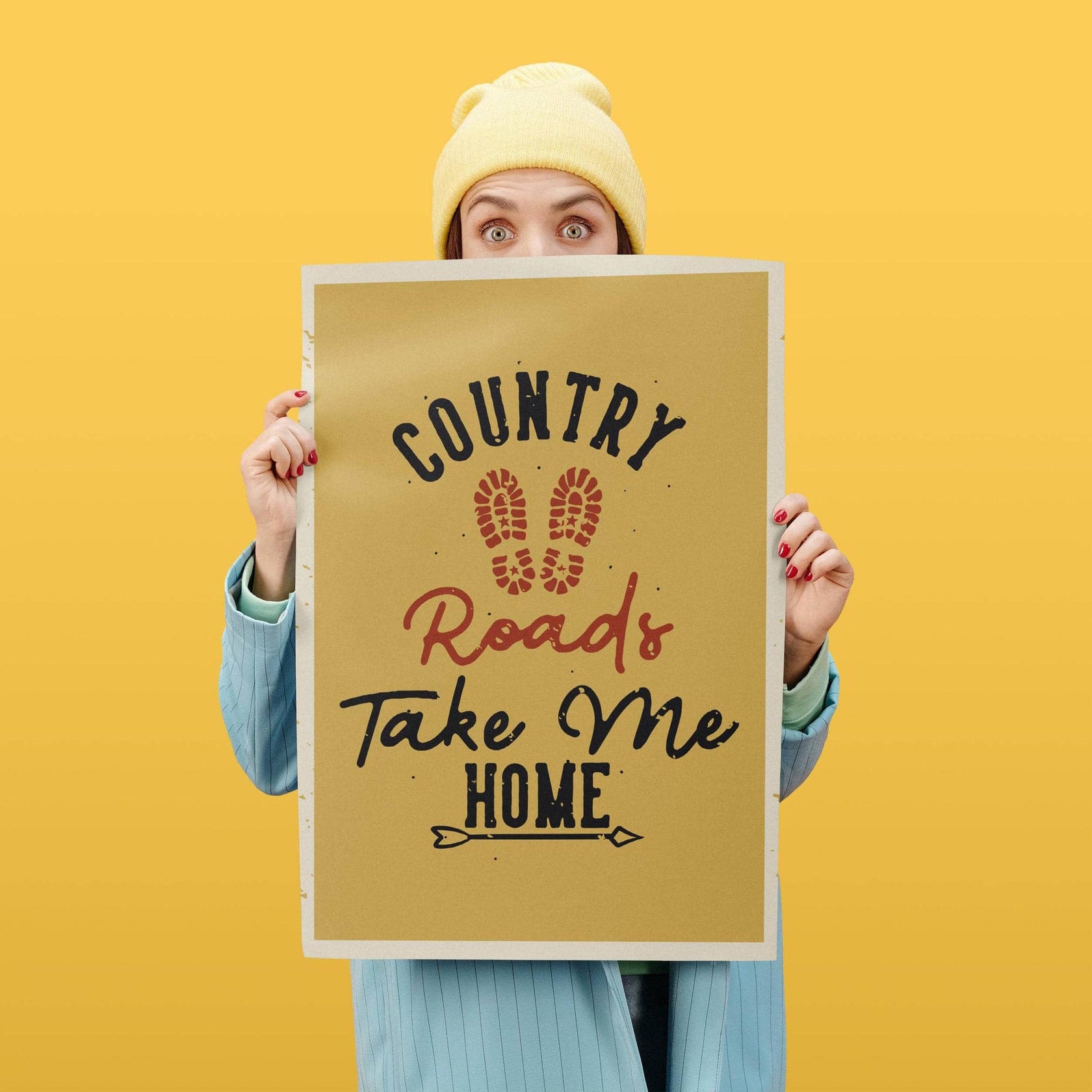 Country Roads Take me Home Poster – HypeSheriff