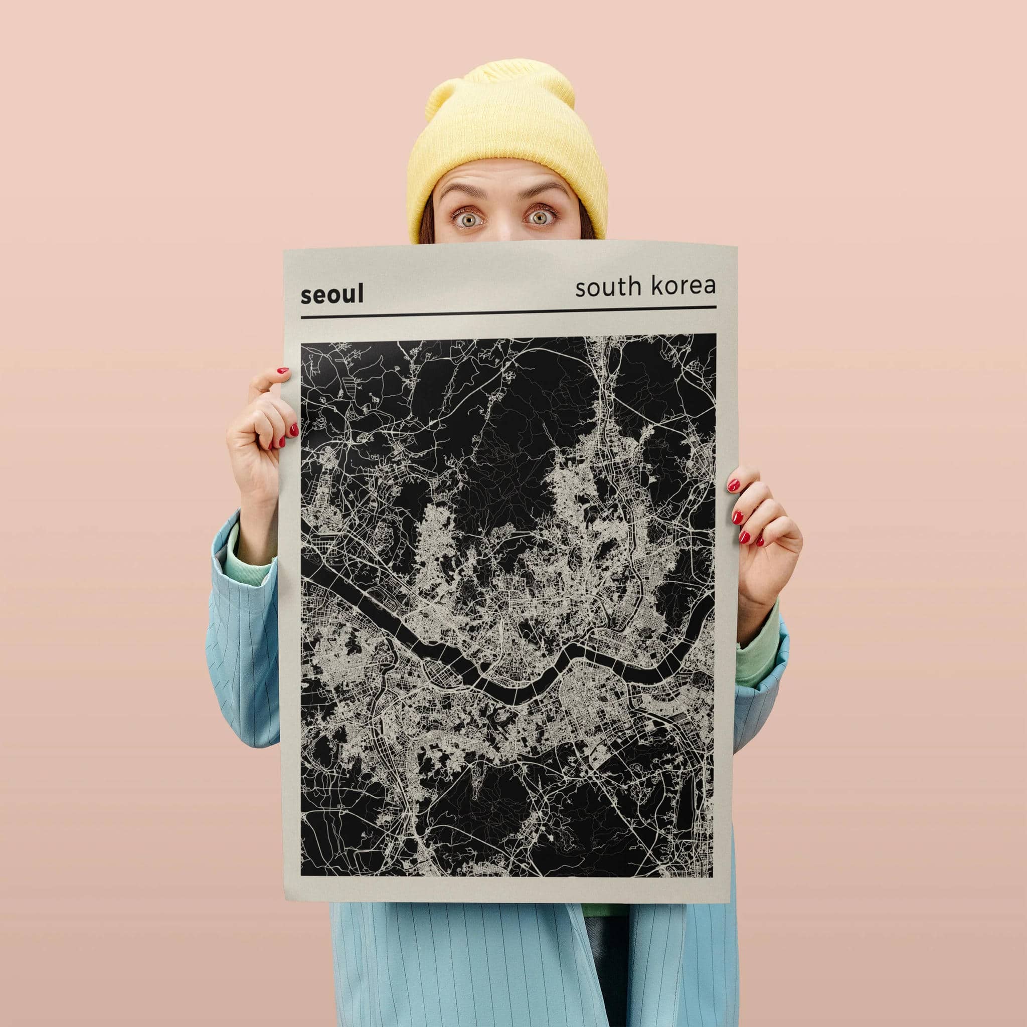 Seoul - South Korea Map Poster — HypeSheriff US