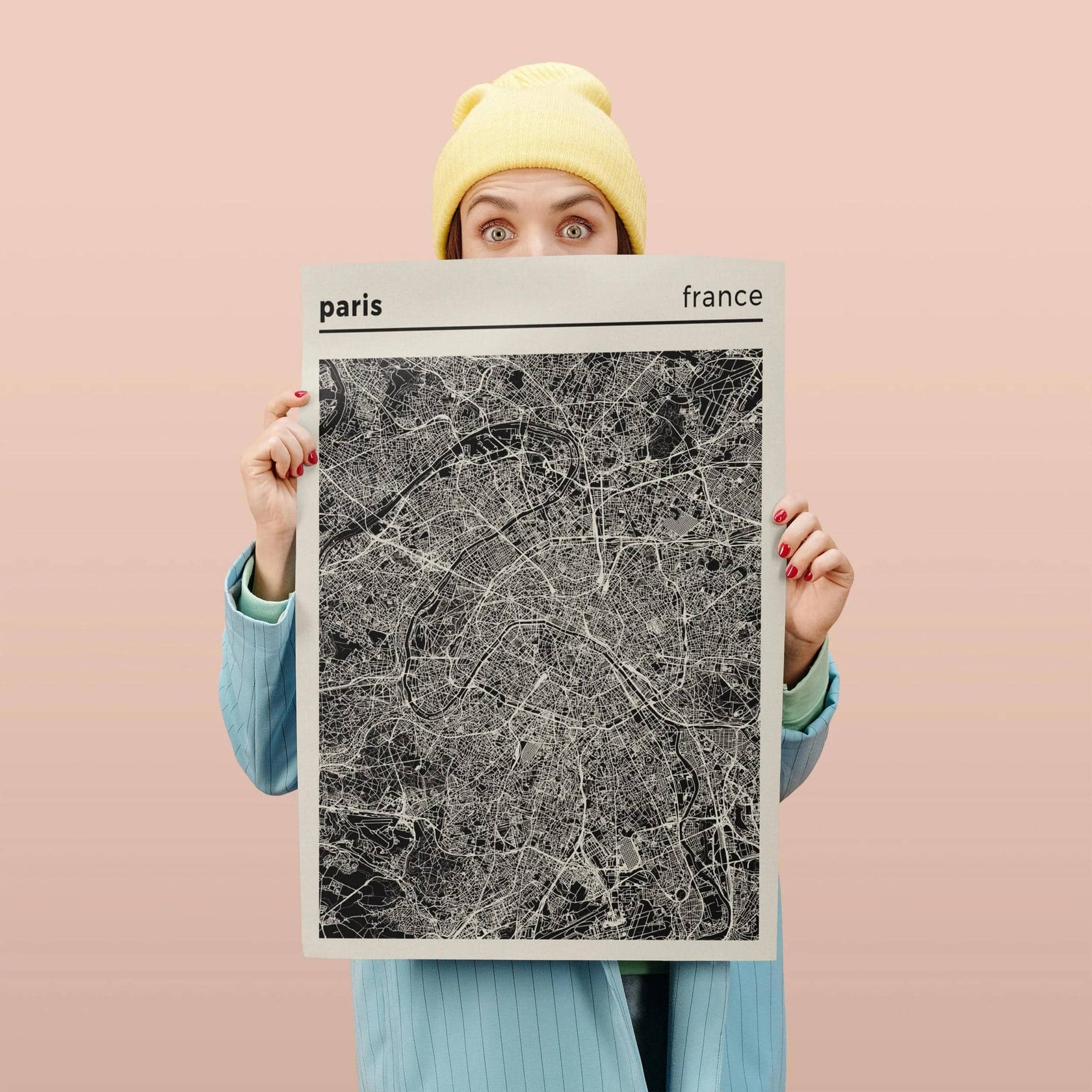 Paris City Map Poster - France Art Print – HypeSheriff
