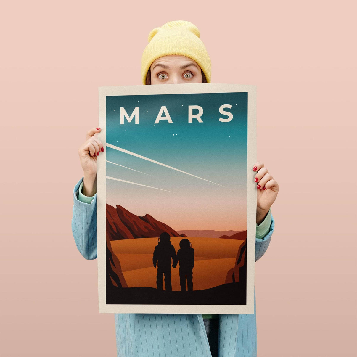 Minimal Mars Poster - Space Travel Nerd – HypeSheriff