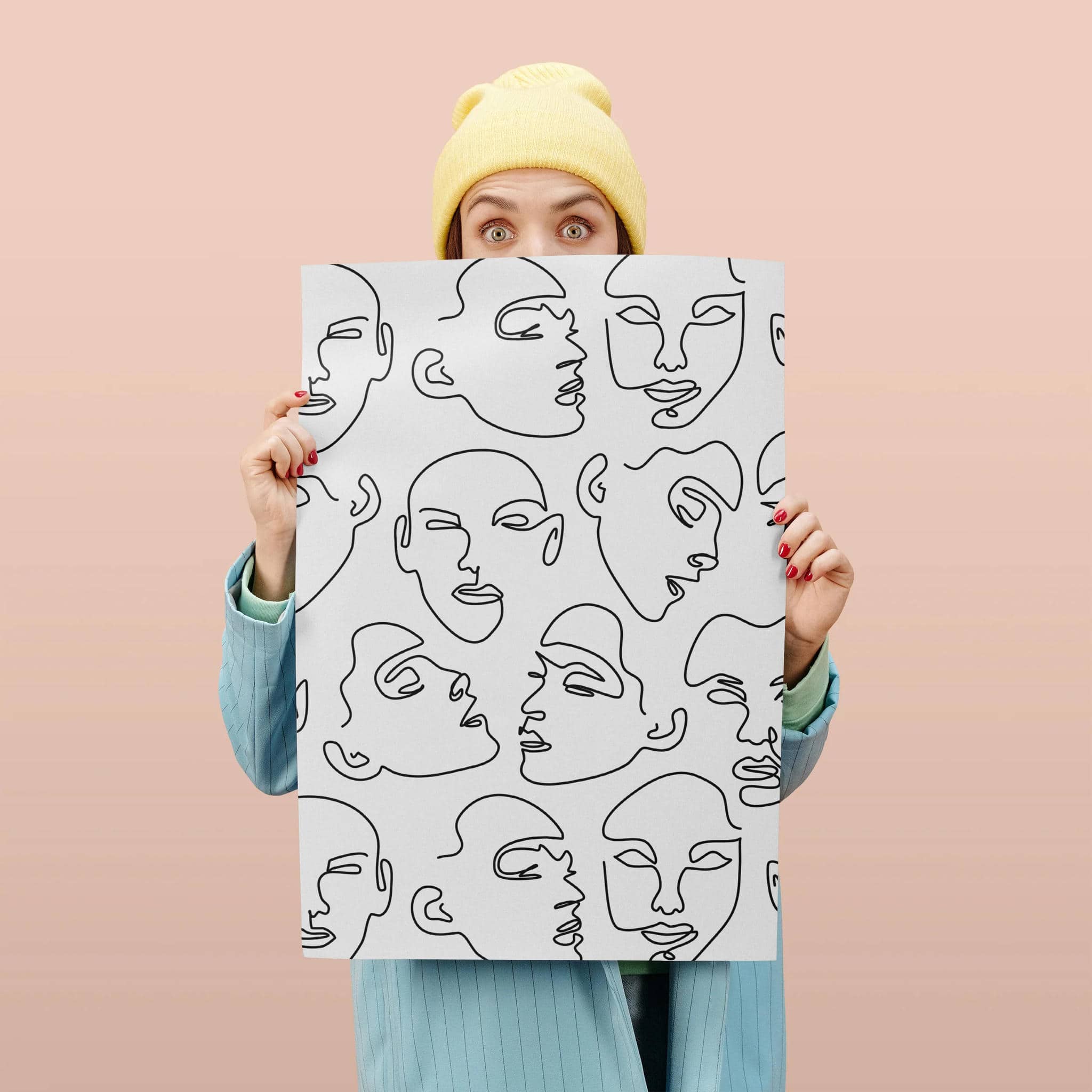 Line Art Portraits Poster — HypeSheriff US