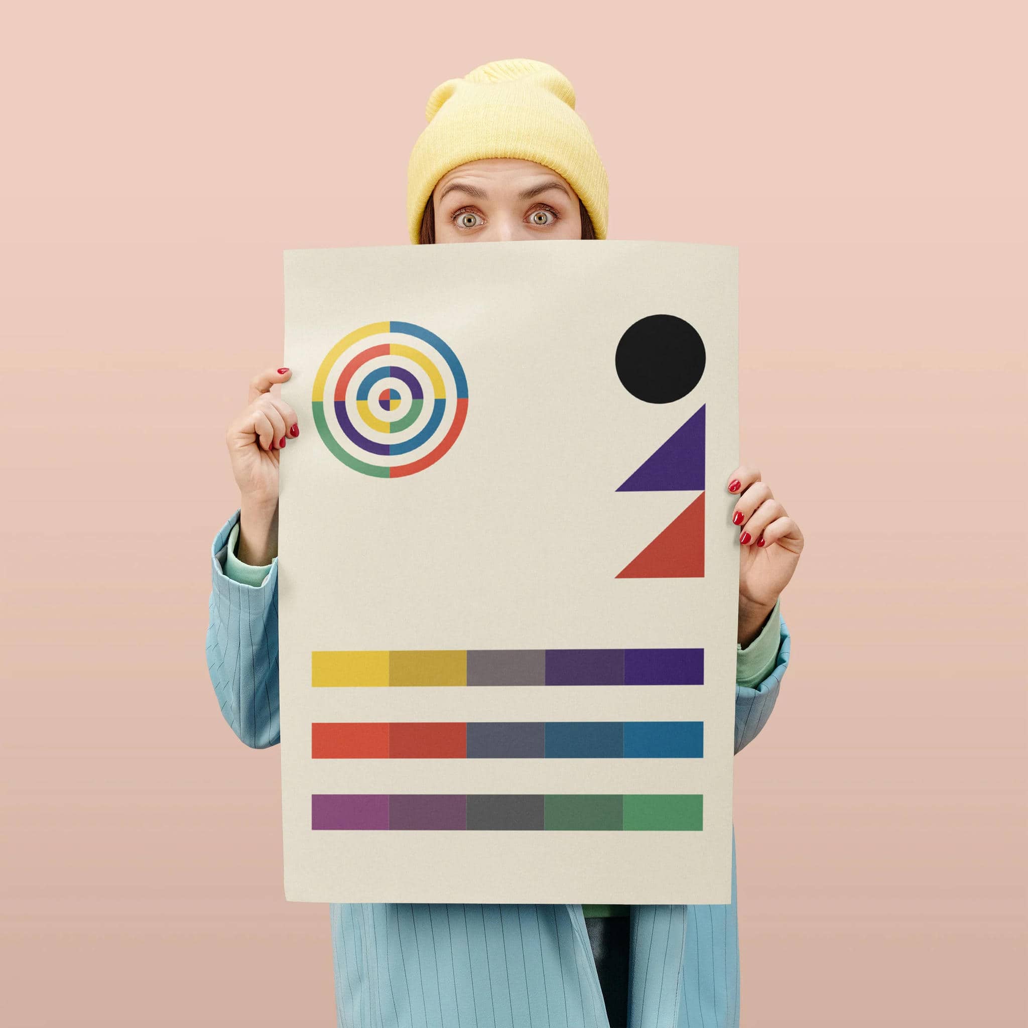 Color Theory Retro Poster Print — HypeSheriff US