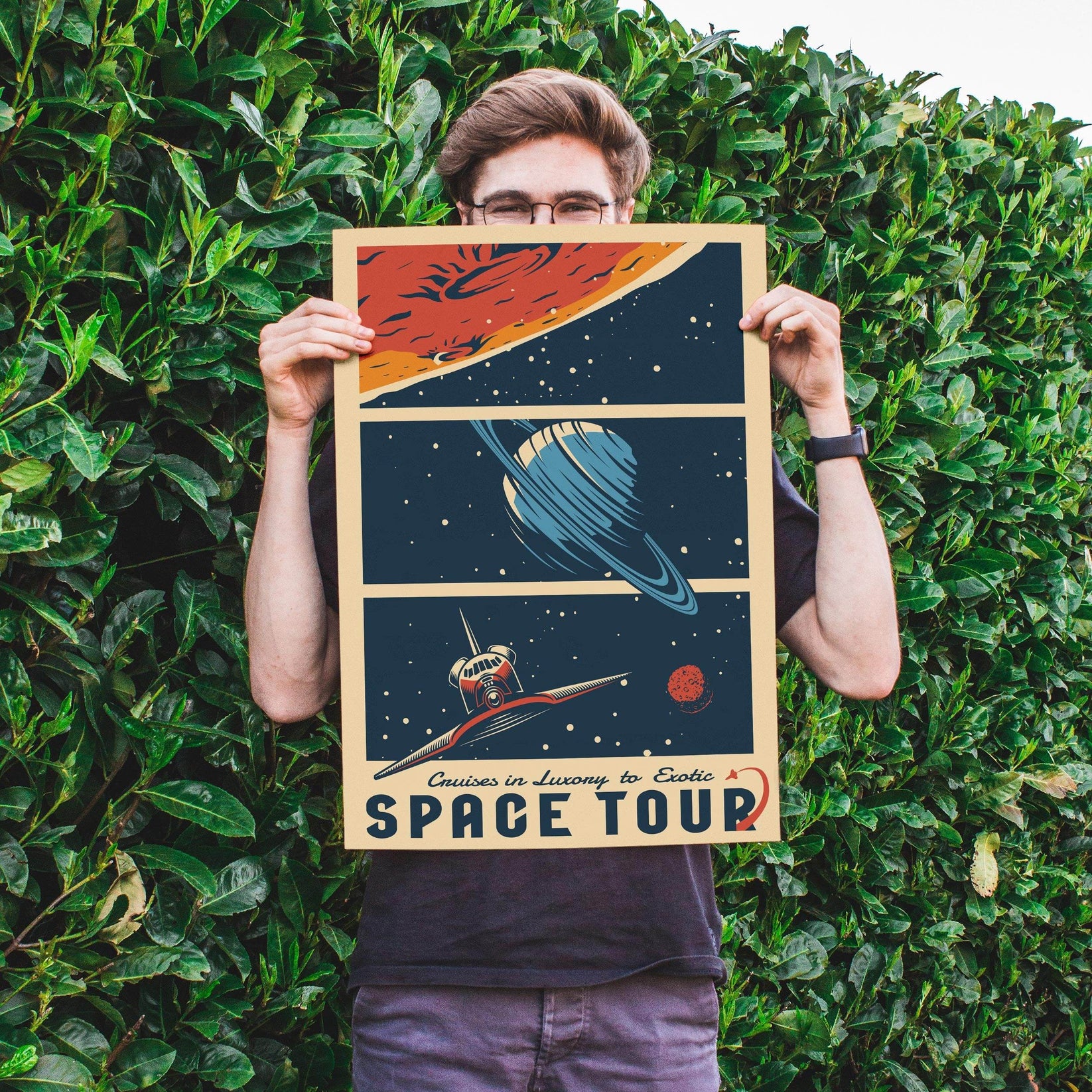 Space Tour - Retro Space Travel Poster – HypeSheriff