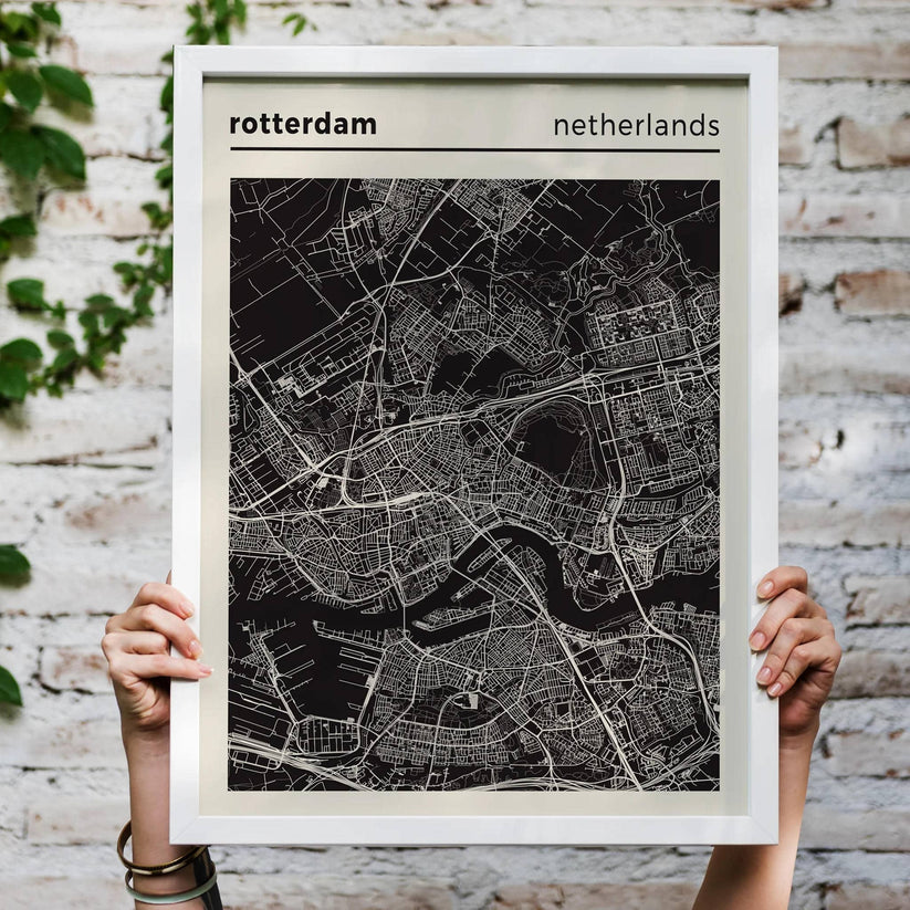 Rotterdam, Netherlands Map Posters – HypeSheriff
