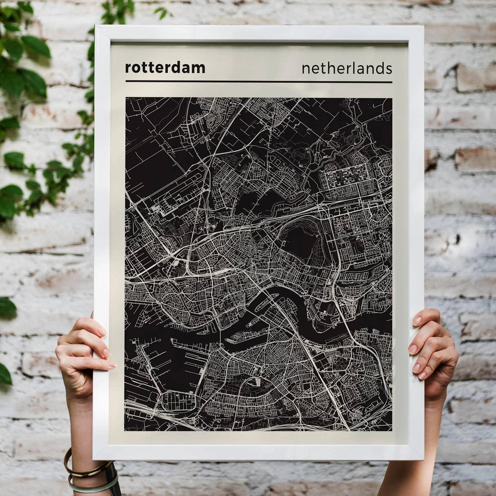 Rotterdam, Netherlands Map Posters – HypeSheriff