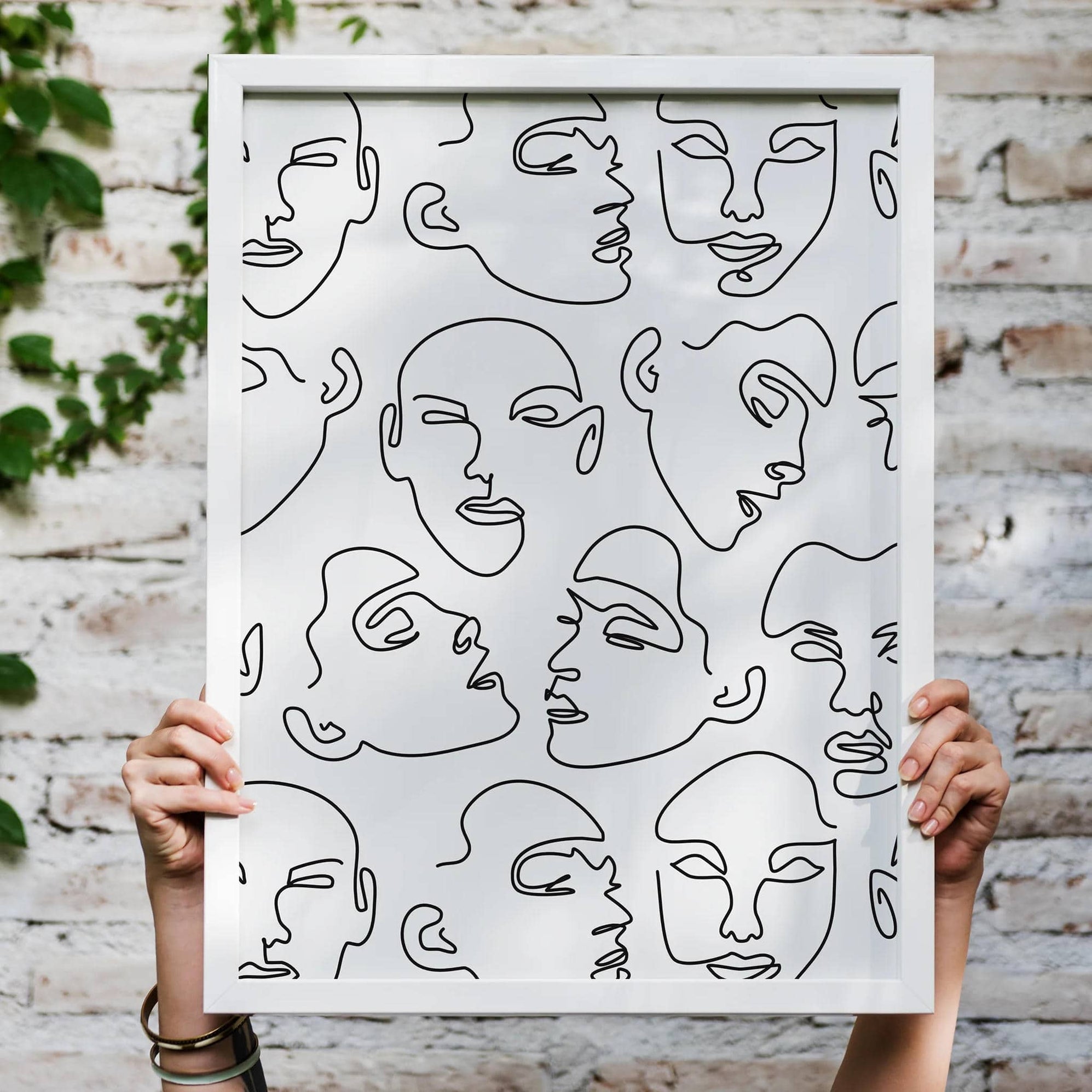 Line Art Portraits Poster — HypeSheriff US