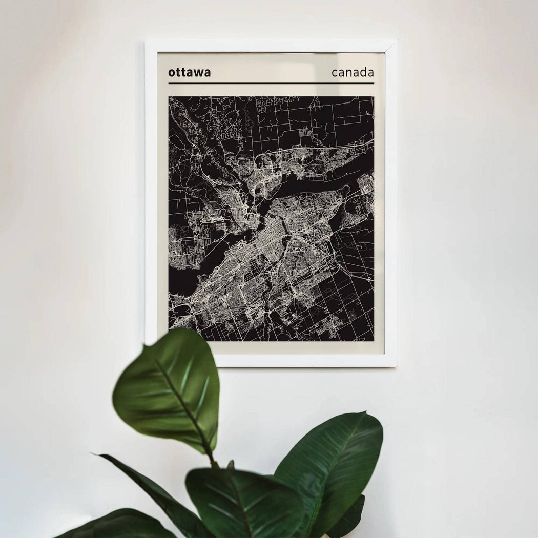 Ottawa Map Poster - Canada — HypeSheriff US